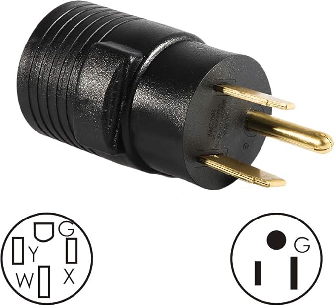 Amazon.com : XUANHUA NEMA 6-50P to 14-50R 240V 50 Amp Welder Dryer EV ...