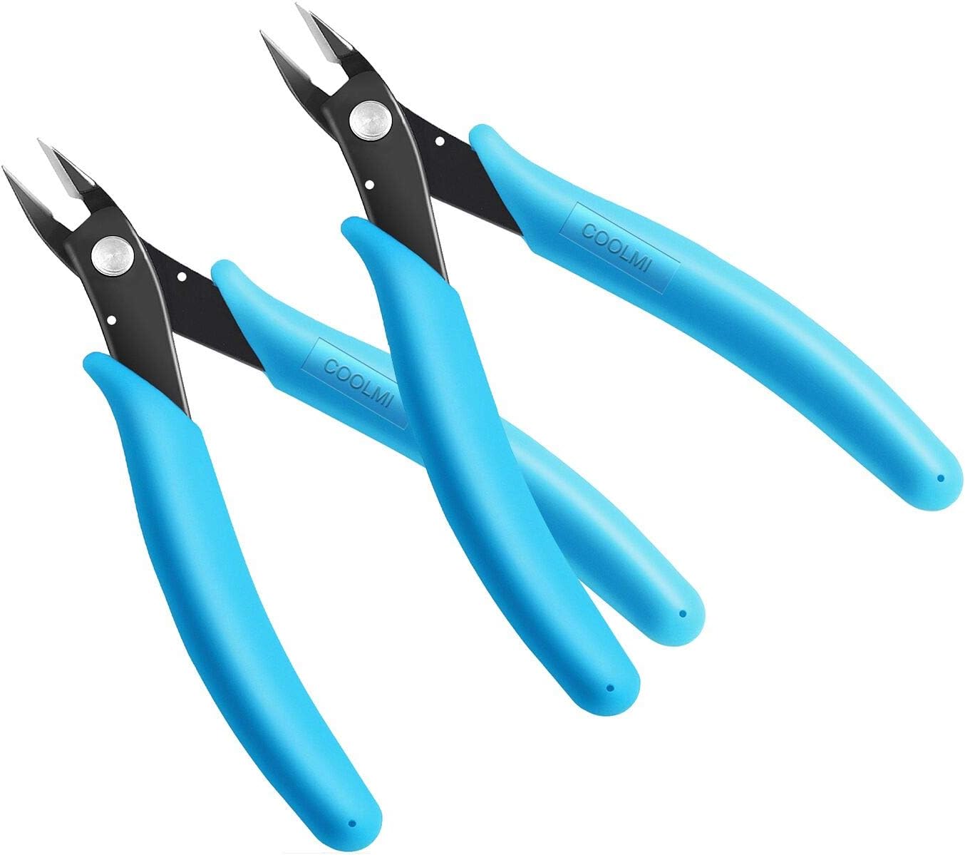 COOLMI Micro Wire Cutter (2-Pack), Durable Diagonal Cutters for ...