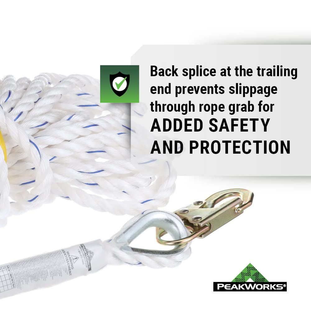 Construction Safety Peakworks Cable Anchor Sling - PVC Coated Fall ...