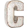 Amazon.com: Galvanized Metal 3D Letter C : Home & Kitchen