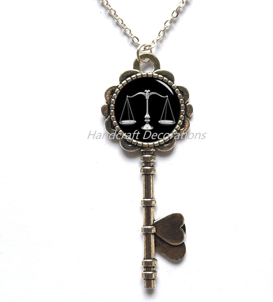 Amazon.com: LAWYER Key Necklace Attorney Key Necklace Libra Key ...