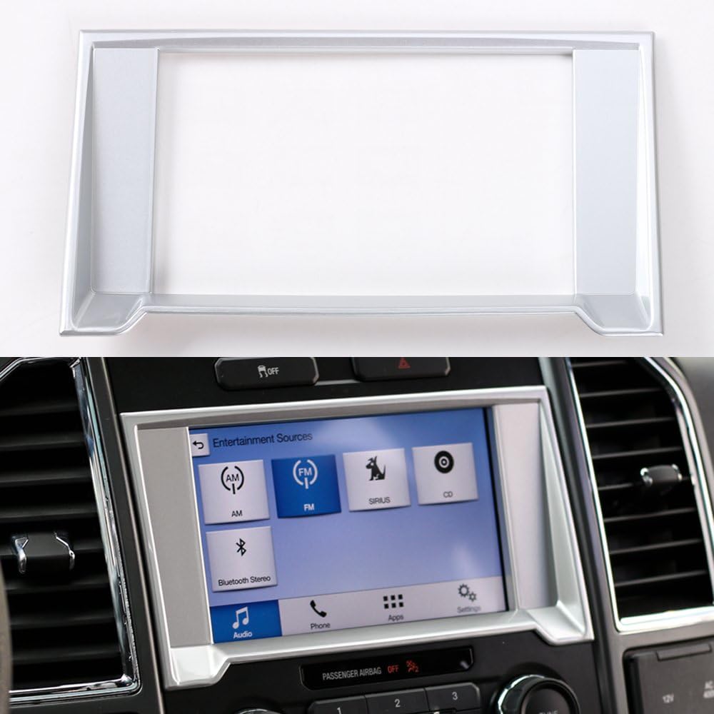 Amazon.com: For Ford F150 2015-2017 ABS Car Radio Stereo Fascia Panel ...