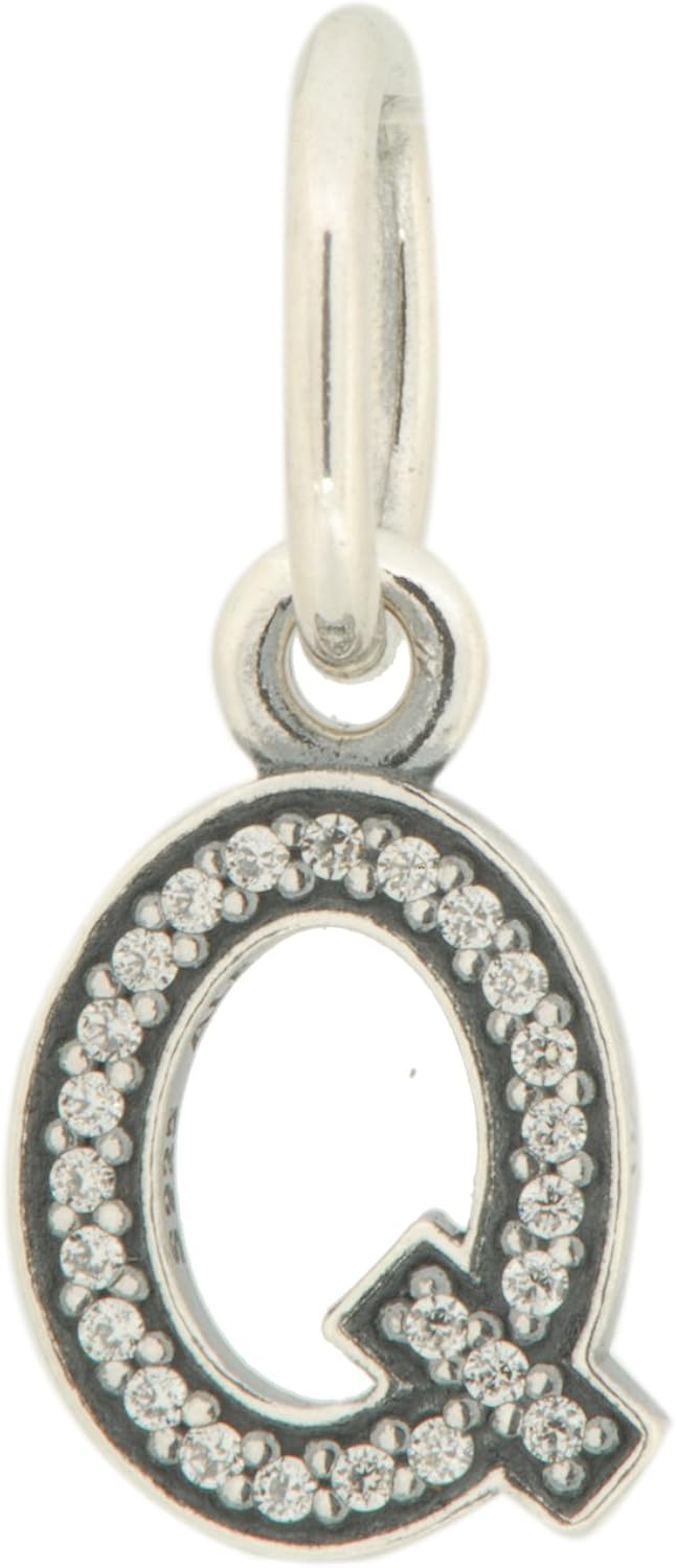 Amazon.com: PANDORA Letter Q, Clear CZ Charm: Jewelry