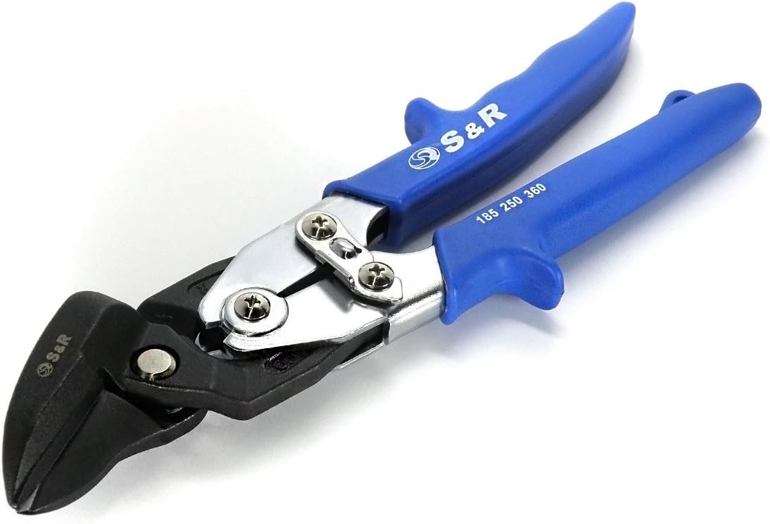 S&R Tin Snips Ideal-Series 260 mm, Strong and Agile, for Metal Sheets ...