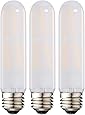 LEOOLS T10 Led Frosted Bulb, 8W Dimmable Tubular LED Light Bulb, 75 Watt Incandescent Bulb ...