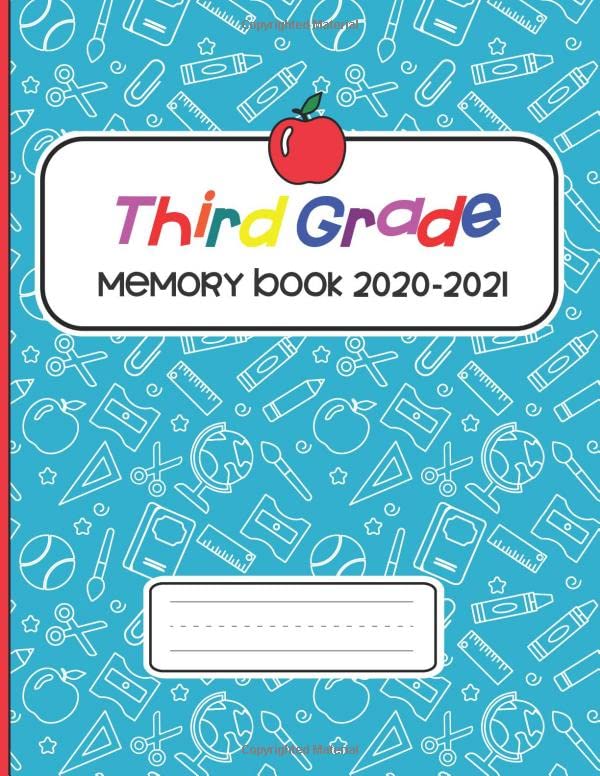 Third Grade Memory Book 2020-2021: Personalized keepsake journal ...