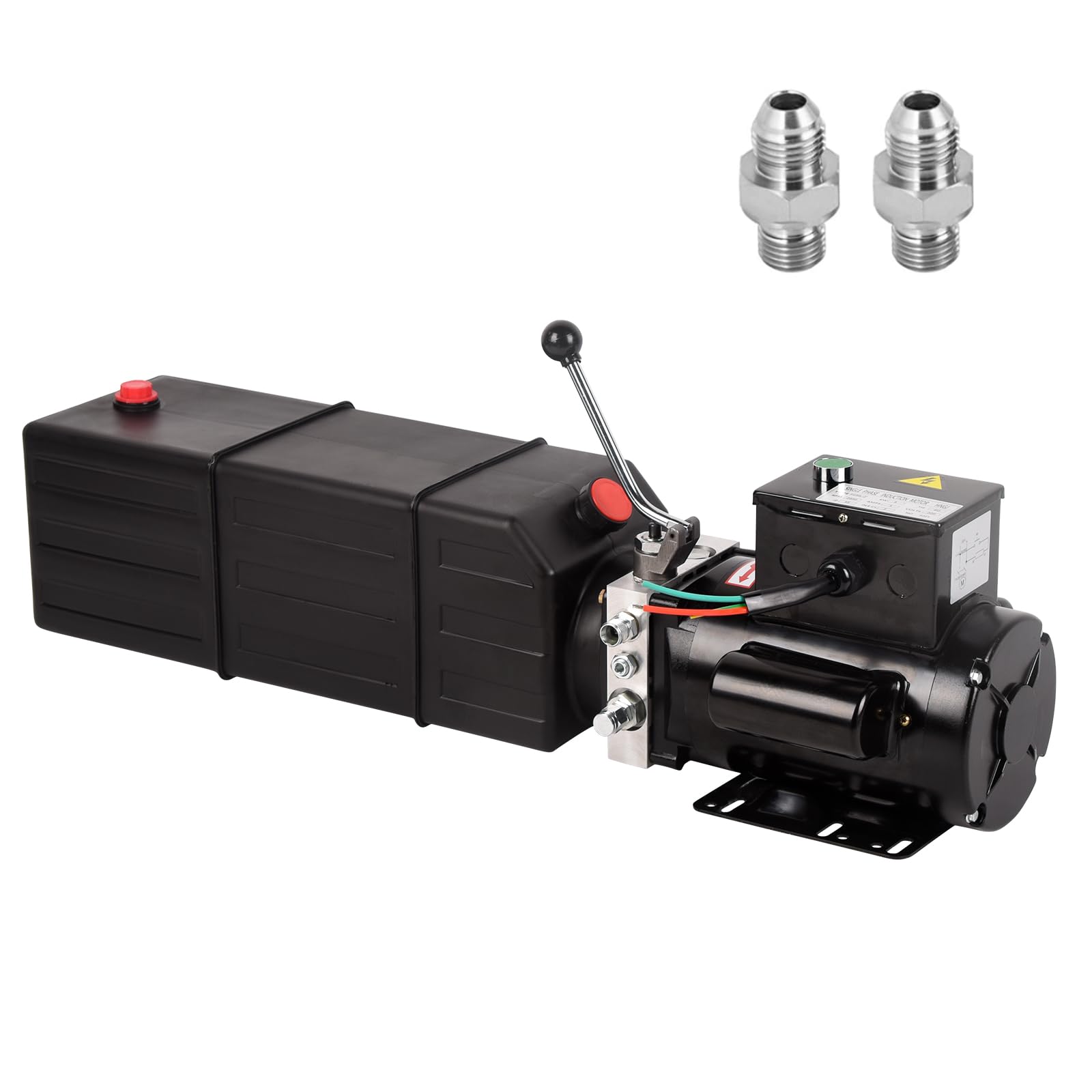 Doppy Hydraulic Power Unit 3.7 Gallon, 14 Quart Single Acting Hydraulic ...