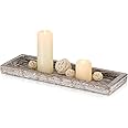 Amazon.com: Romadedi Rustic Decorative Wood Candle Tray - 15" Wooden ...