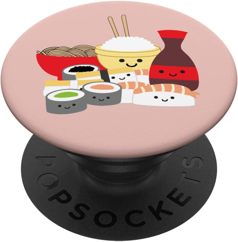 Amazon.com: Funny Kawaii Style Japanese Food Sushi with Happy Face ...