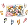 Amazon.com: 30 pcs Cute Cat Push Pin Decorative Thumb Tacks Animal Push ...