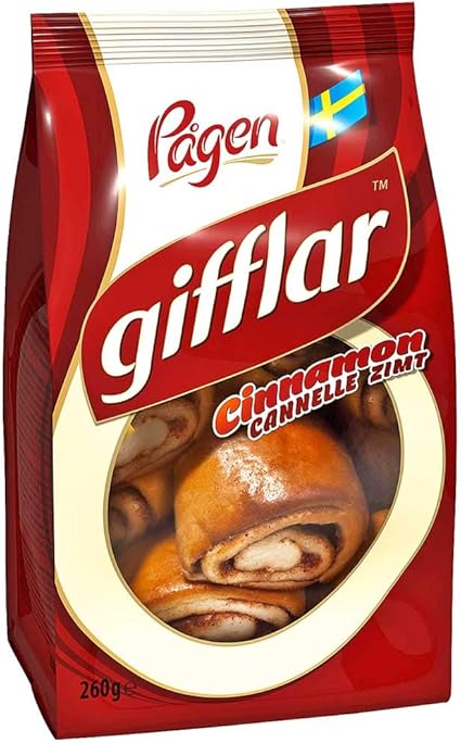 Pagen Gifflar Cinnamon Rolls - 4 x 260g | Swedish Pastries (Import ...