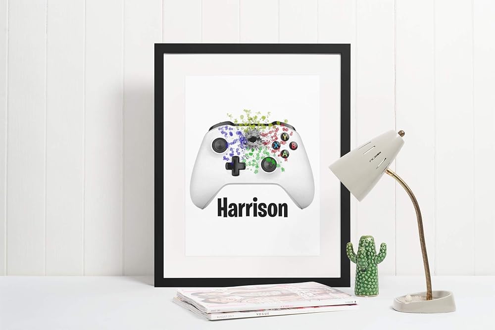 Gamer Poster | Personalised | Room Decor | Wall Art Print | Gift Idea ...