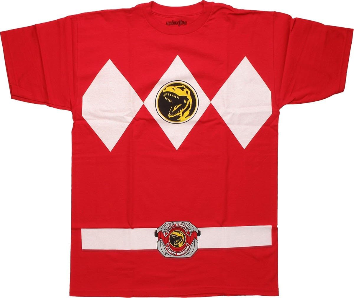 Amazon.com: Power Rangers Red T-Shirt: Clothing