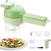 Amazon.com: 4 in 1 Portable Electric Vegetable Cutter Set Mini Food ...