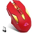FELICON - mouse inalámbrico para juegos recargable con retroiluminación ...