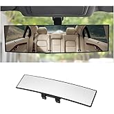 Amazon.com: Car Rear View Mirror, 12.2 Inch Panoramic Convex Interior ...