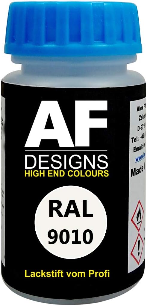 Alex Flittner Designs Lackstift RAL 9010 REINWEISS matt 50ml ...