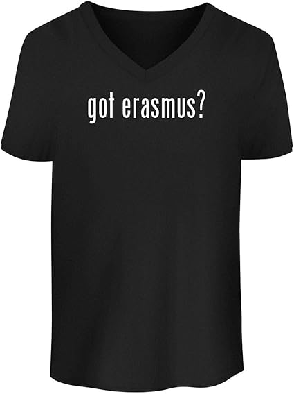 Amazon.com: got erasmus? - Men's Soft & Comfortable V-Neck T-Shirt ...