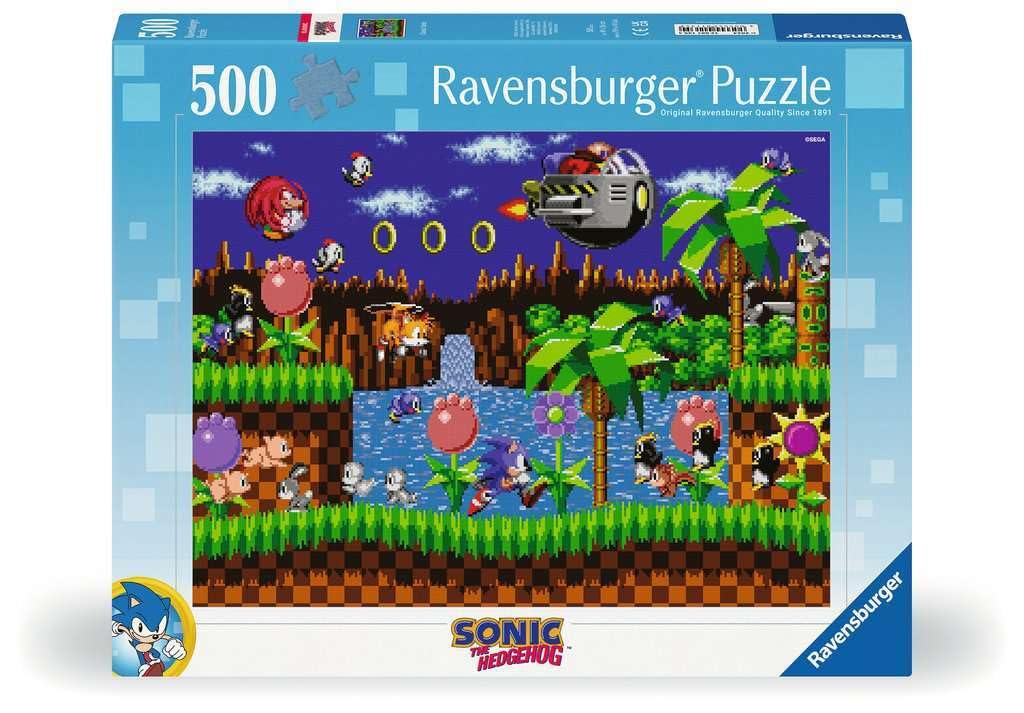 Ravensburger Sonic The Hedgehog: Classic 500 Piece Jigsaw Puzzle ...