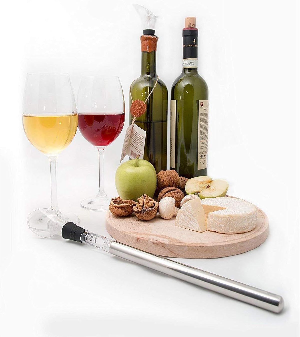 TopBrewing™ Wine Bottle Cooler Rod with Aerator Pourer Keep Your Red ...