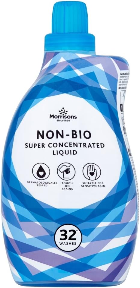 Morrisons Concentrated Non-Bio Concentrated Liquid 960ml, 32 Washes ...