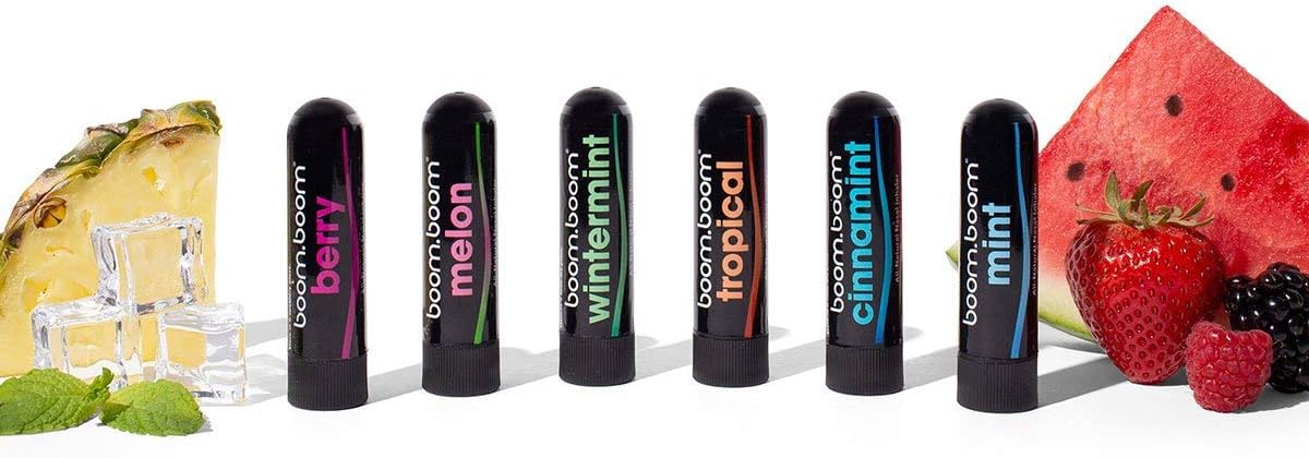 Aromatherapy Nasal Inhaler (6 Pack) by BoomBoom | Boosts Focus ...
