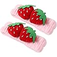 Amazon.com : 2 Pcs Cute Strawberry Headbands Soft Washing Face Makeup ...