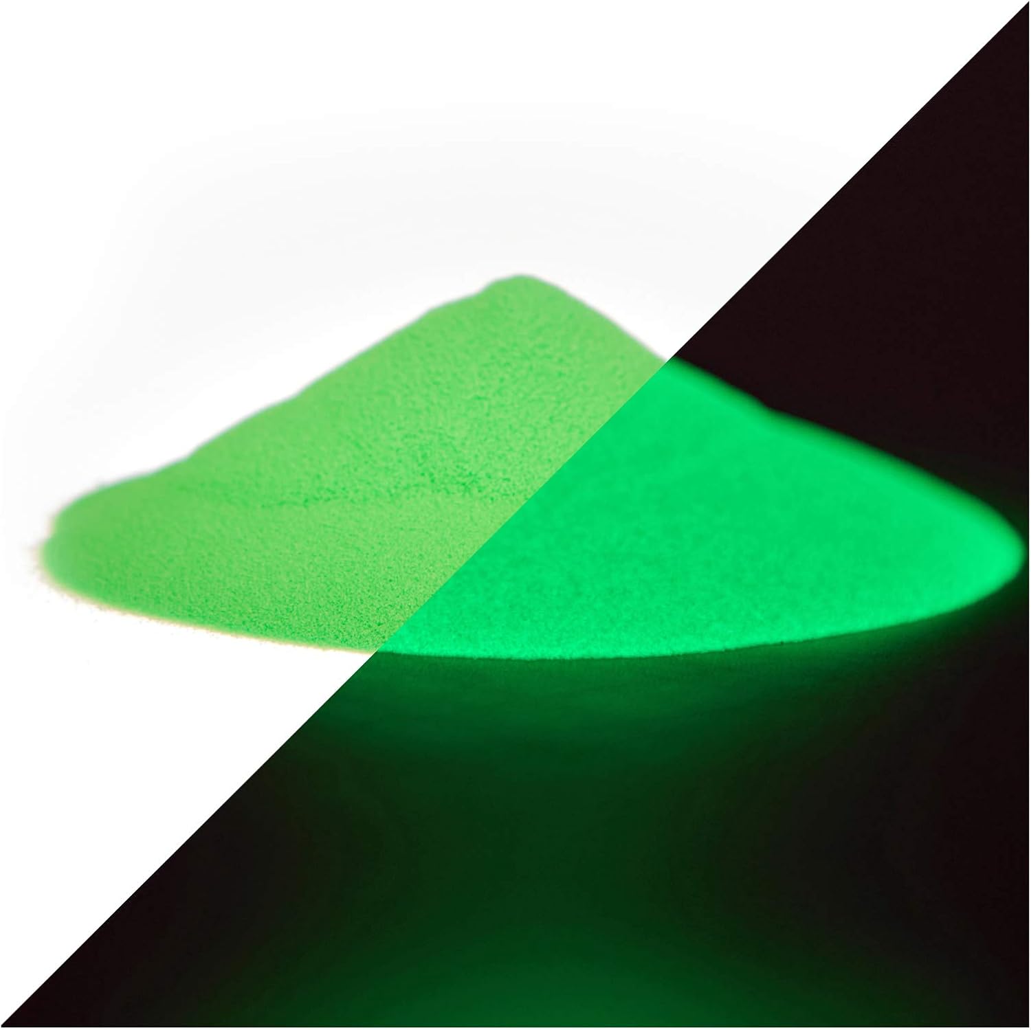 lumentics Phosphorescent pigments green 40g - Glow in the dark powder ...