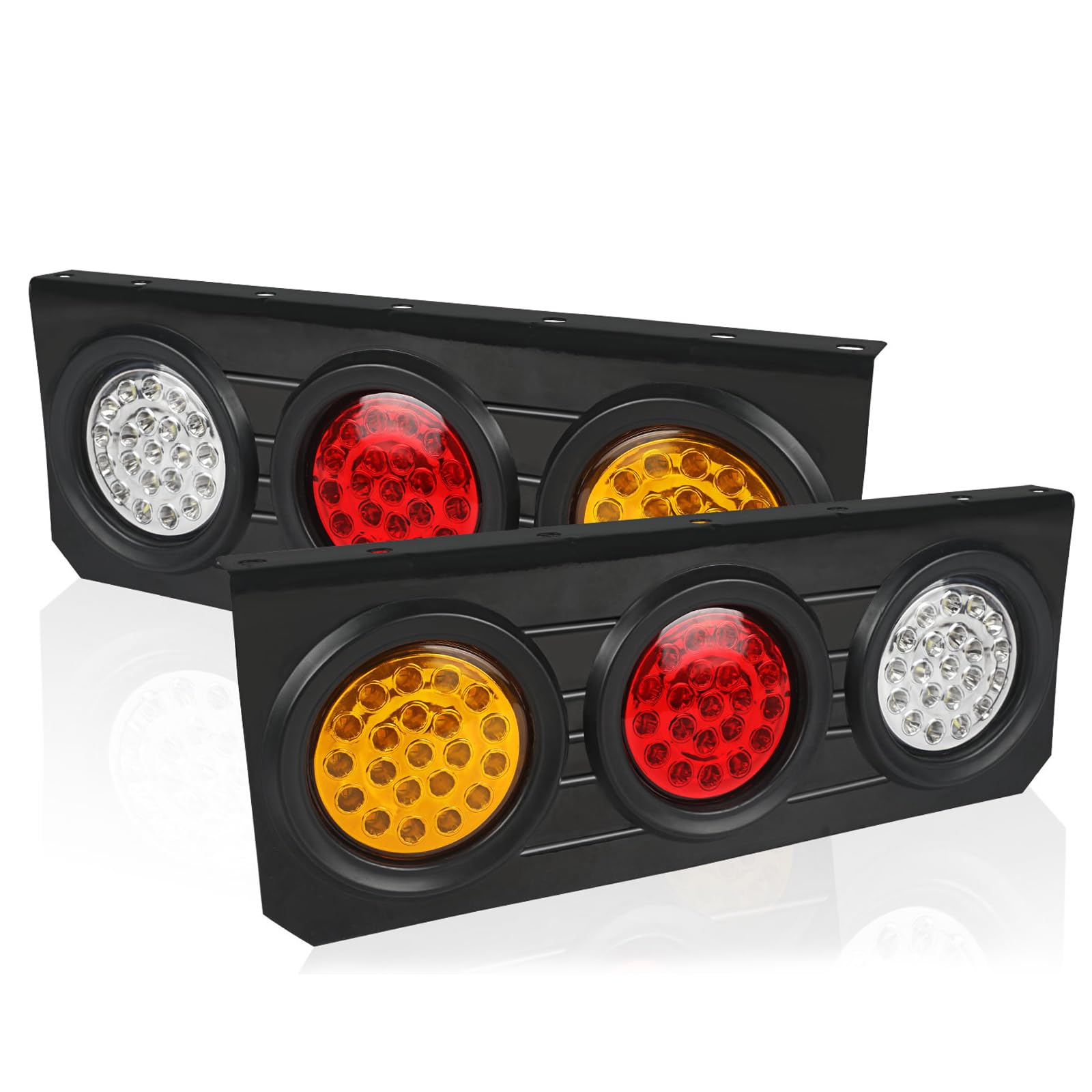 Yinaolan 2 PCS 63 LED Trailer Tail Lights Kit, Stop Turn Signal Brake ...