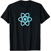 Amazon.com: ReactJS Official Logo JavaScript Framework T-Shirt - Men's ...