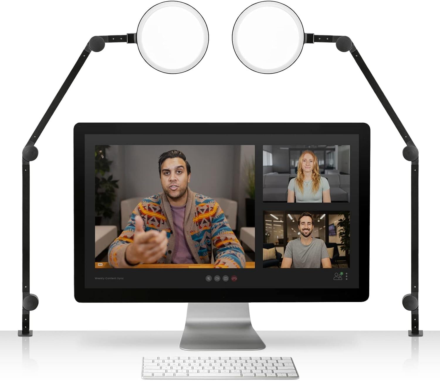 LUME CUBE Edge LED Desk Lamp | Dimmable Home Office Desk Light with USB ...