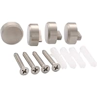 Amazon.com: CRL Brushed Nickel Round Mirror Clips - Set : Everything Else