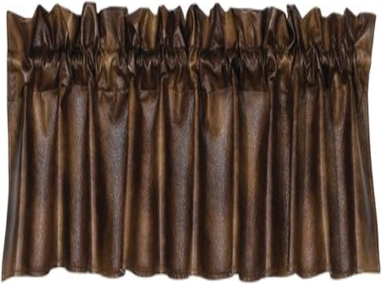 HiEnd Accents Rustic Faux Leather Western Valance - VL1005: Amazon.co ...