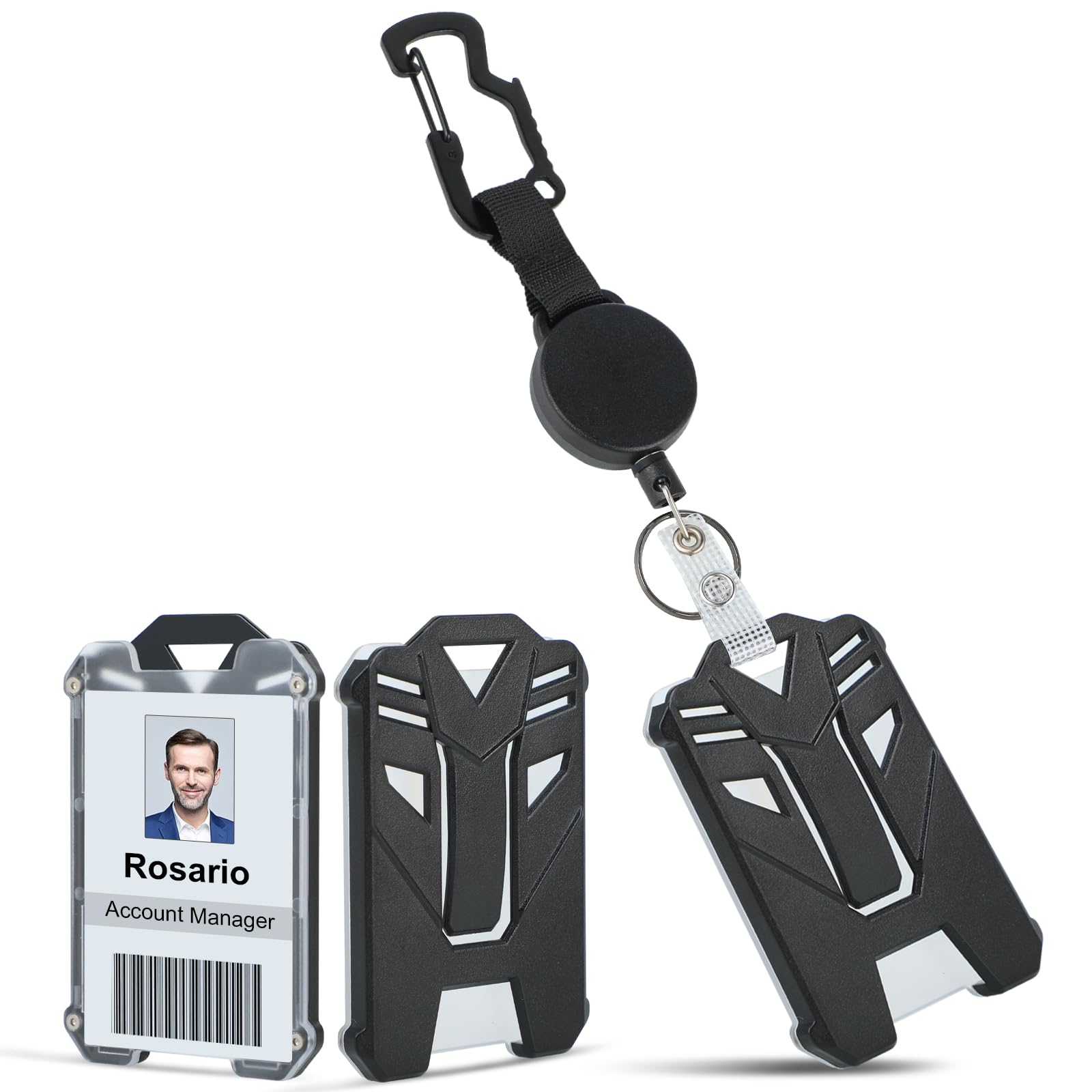 Mua DELSWIN Tactical ID Badge Holder with Retractable Clip, Heavy Duty ...