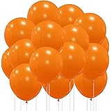 Amazon.com: 100Pack Orange Balloons, Orange Latex Balloons Helium ...