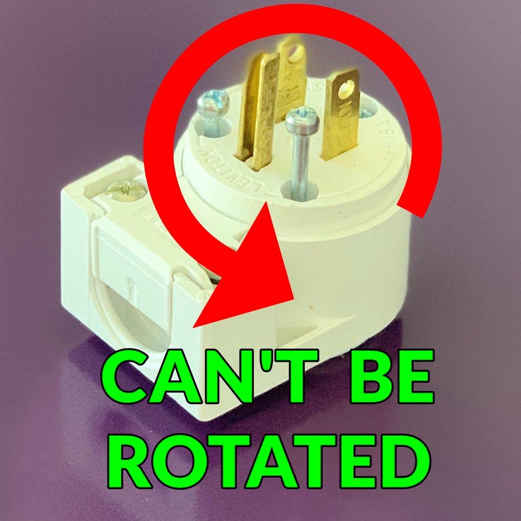$1/mo - Finance Leviton 515AN 3W Straight Blade Grounding Plug, 1-Pack ...