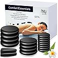 Amazon.com: Yunsailing 18 Pcs Hot Stones Massage Set Black Smooth ...