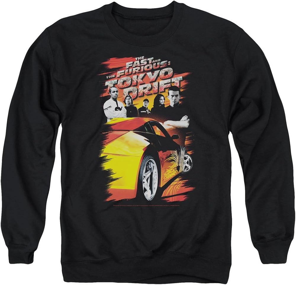 Tokyo Drift - Mens Drifting Crew Sweater: Amazon.co.uk: Clothing