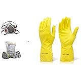 3M 3M-6200 Half Facepiece Reusable Respirator, Without Cartridges ...