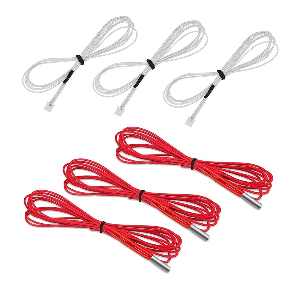 Mua 6pcs NTC Thermistor 100K and Heater Cartridge 24V 40W 1Meter 3D ...