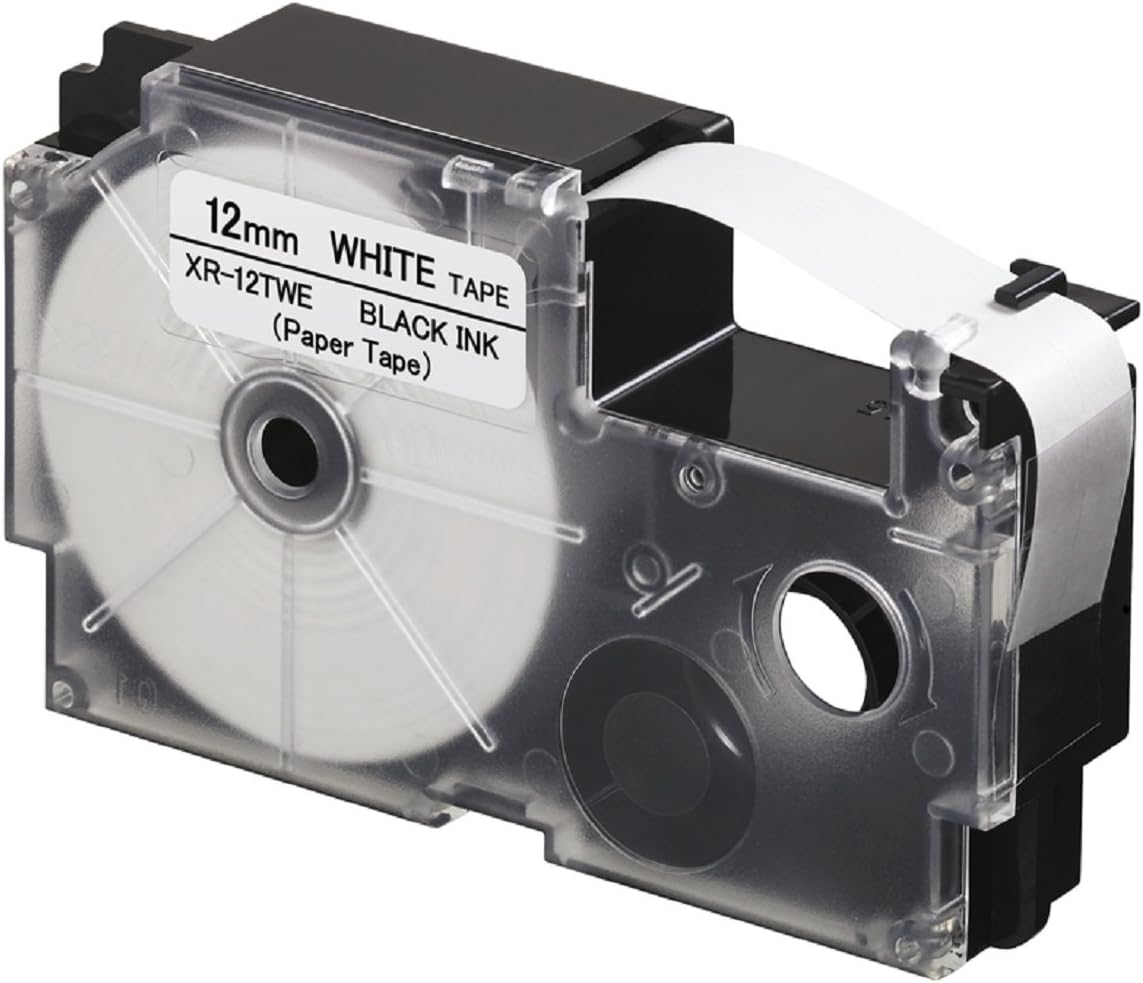 Casio EZ Label Printer XR-12twe nastro in carta selbsthaftend per uso ...