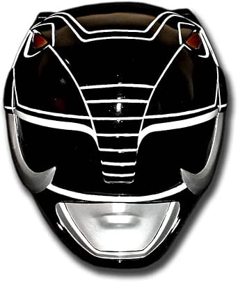 Black Power Ranger Helmet Halloween Costume Cosplay Mighty Morphin Mask ...