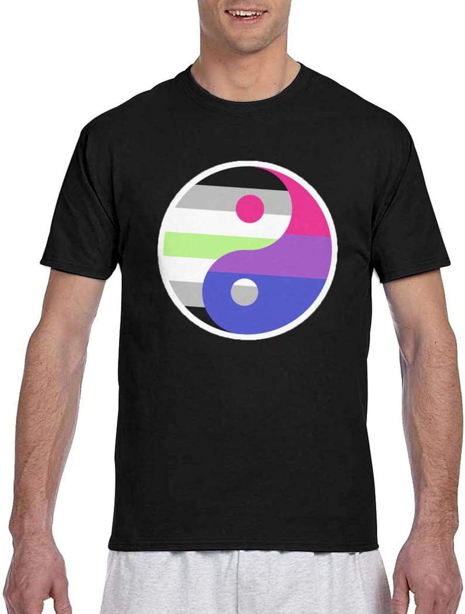 yuanyi Demisexual Bisexual Bi Pride Flag T Shirt Tshirt for Men Summer ...