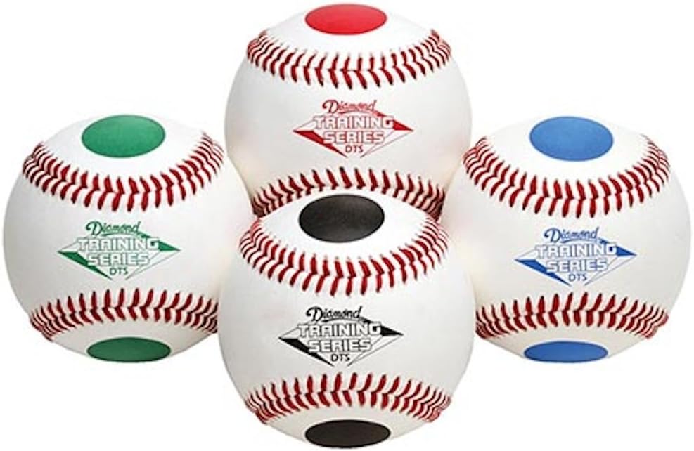 Amazon.com: Diamond Sports Batting Training Baseball with Color Dots ...
