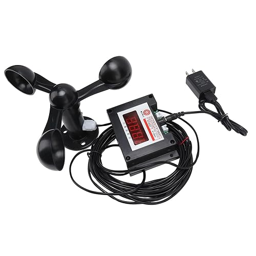 Wind Meter, Intelligent 3 Fan Blades Wind Anemometer Wind Speed ...