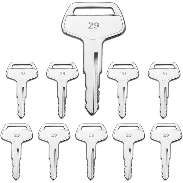 Keys For Hyster Forklift 6) Ignition Key 166 ForkLift Key 1430 For ...