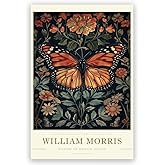 Amazon.com: YdNextelior William Morris Stars & Moon Wall Art William Morris Print William Morris ...