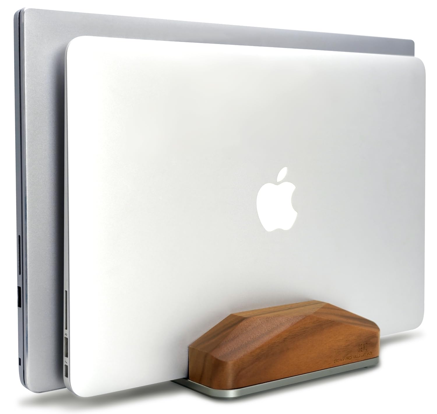 Mua GEVO Dual Laptop Holder Vertical Laptop Stand, Natural Wood ...