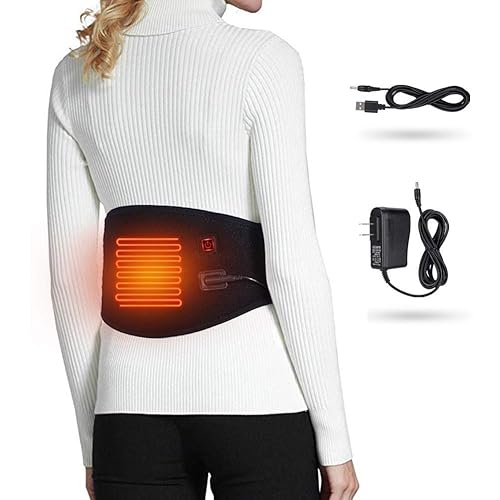 Waist Heating Pad Electric Belt for Lower Back Pain, Heated Waist Belt ...