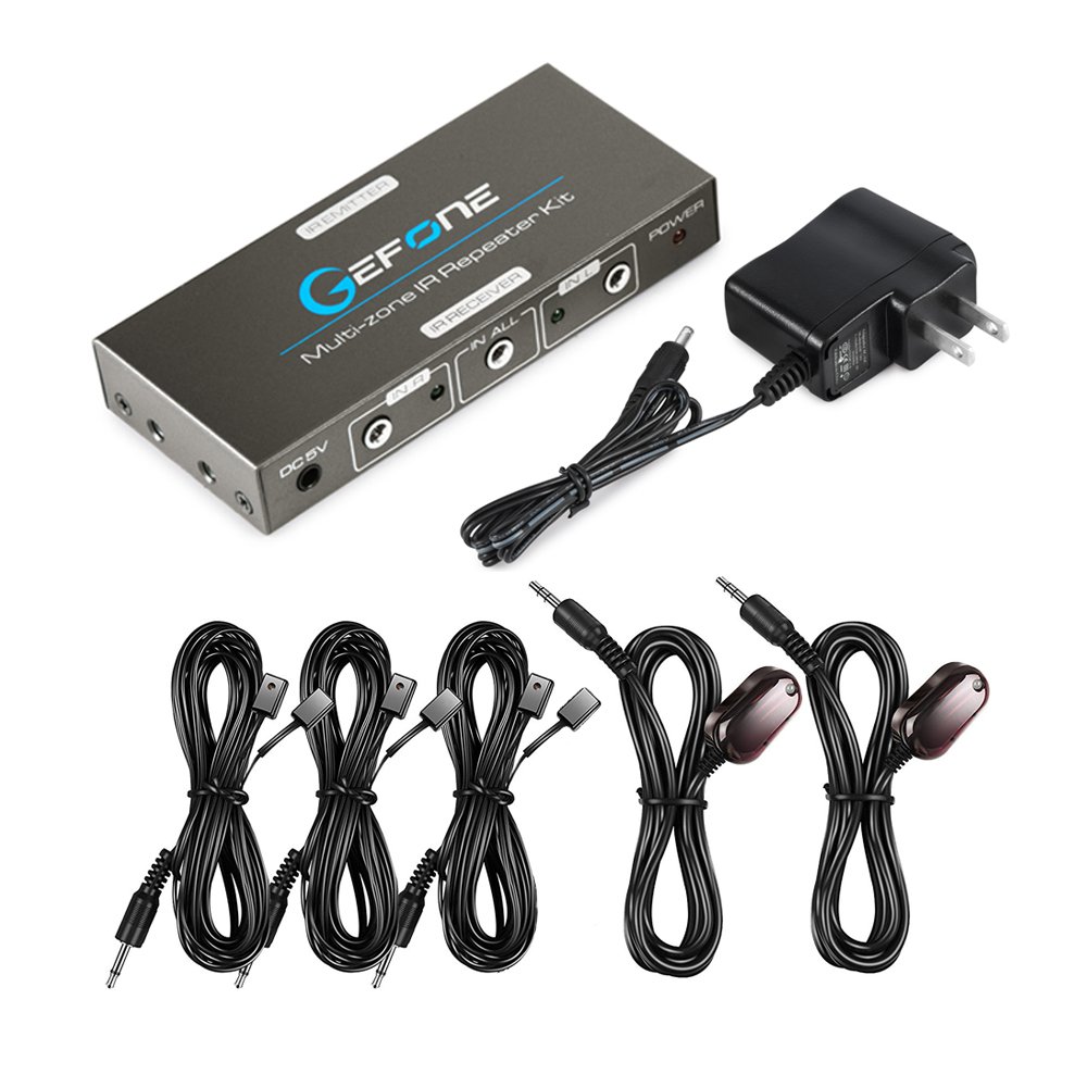 IR Extender,Multi-zone Infrared IR Repeater Kit to Control Up to 8 ...